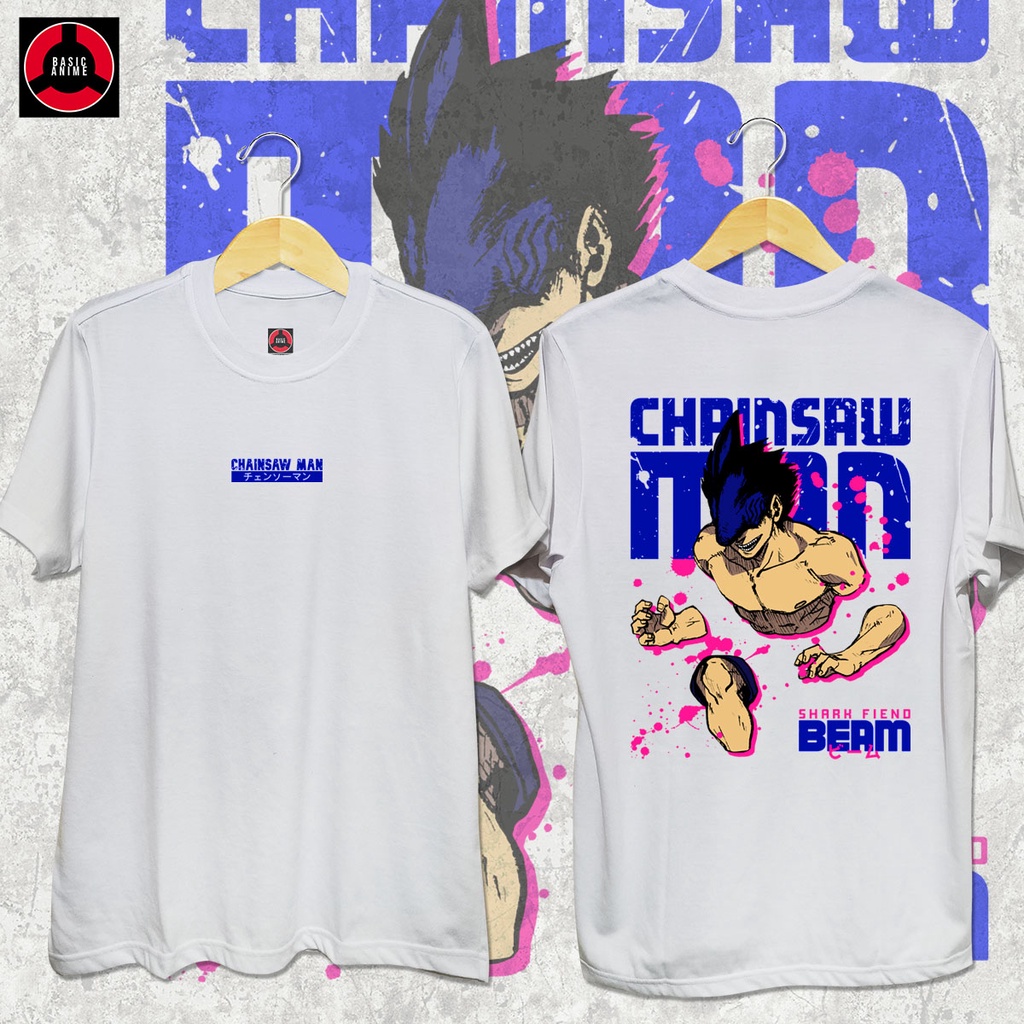Chainsaw Man - Beam Shark Fiend Shirt | Shopee Philippines
