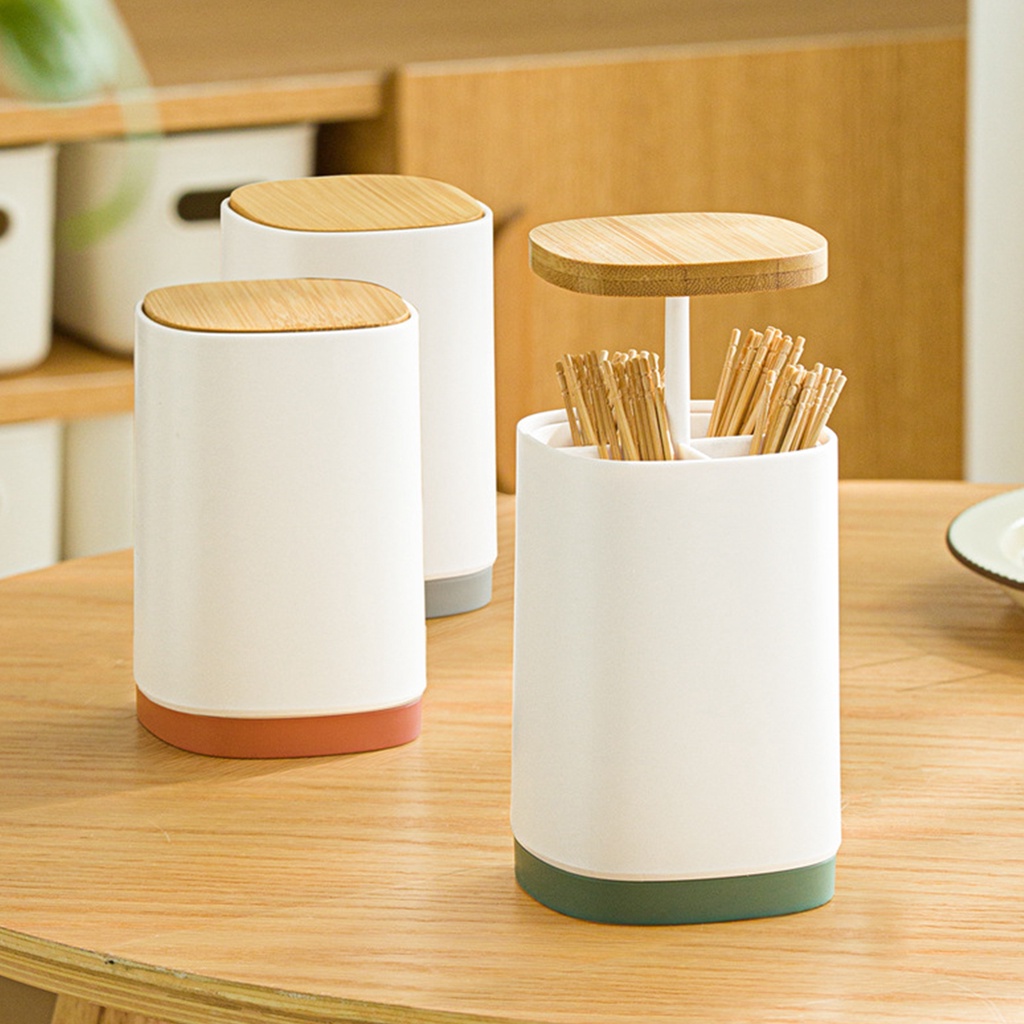 HOMENHOME Multi - purpose partition automatic press toothpick storage ...