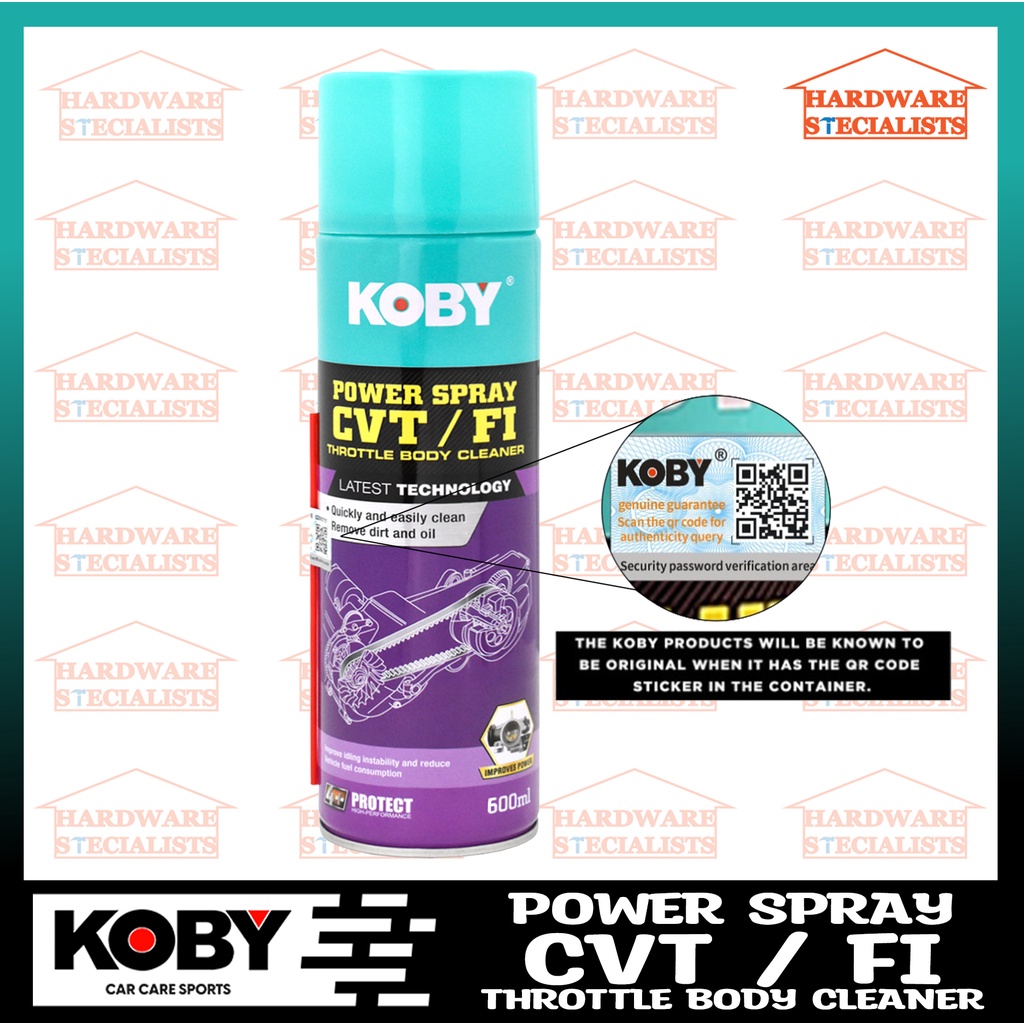 Koby Power Spray CVT / FI Throttle Body Cleaner 600mL Original ...