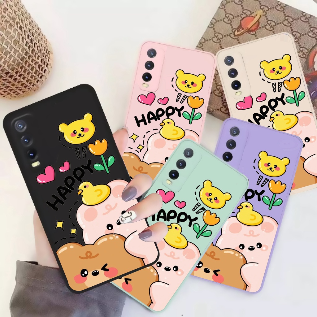 SOFTCASE MACARON HAPPY XIAOMI REDMI 5 PLUS / 9T / NOTE 7 / NOTE 10 ...