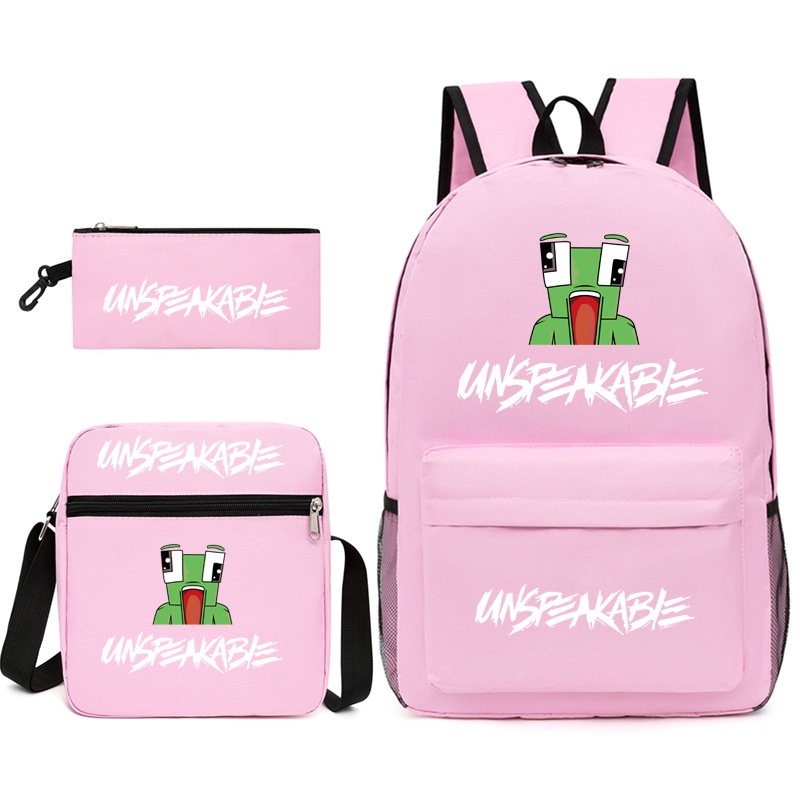 UNSPEAKABLE Pattern Student Schoolbag Casual Backpack Small Shoulder ...
