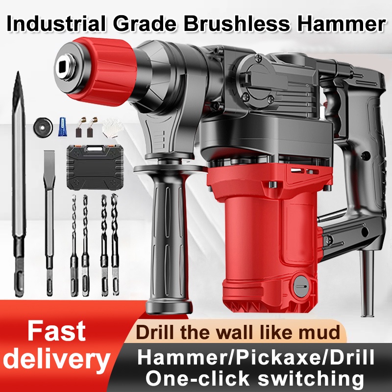 Demolition Hammer / Chipping Gun 2200W Rotary Hammer Drill High Power ...