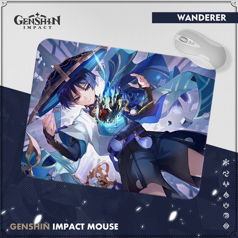 Genshin impact Mouse Pad Scaramouche Nahida Zhongli Kaedehara Kazuha ...