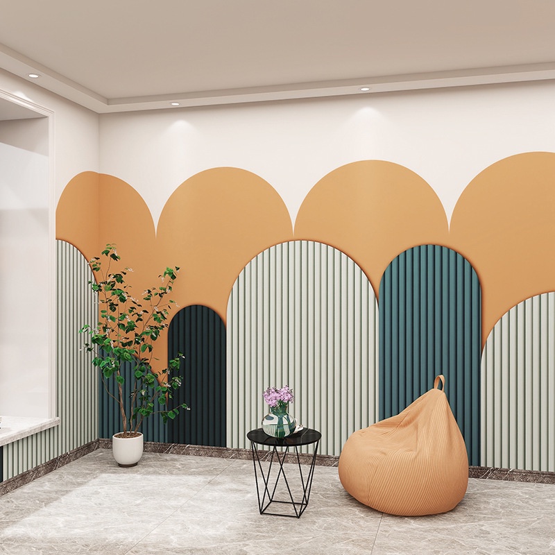 140x70cm Morandi color wallpaper design 3d three-dimensional geometric ...