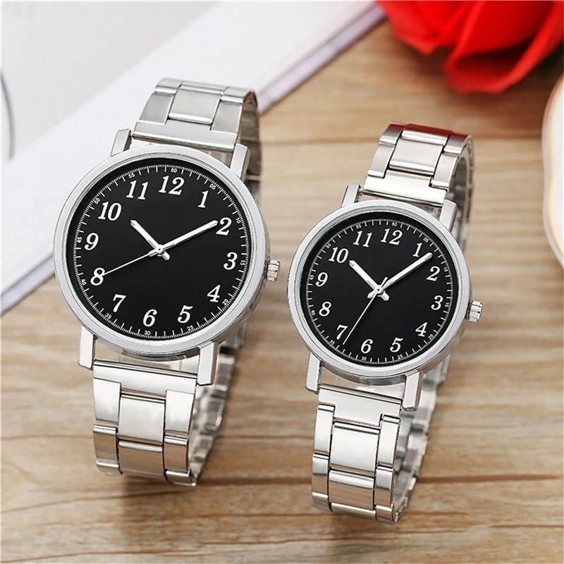 Buy 1 take 1 Couple Watch Stainless Watch for Women and Men Wedding ...