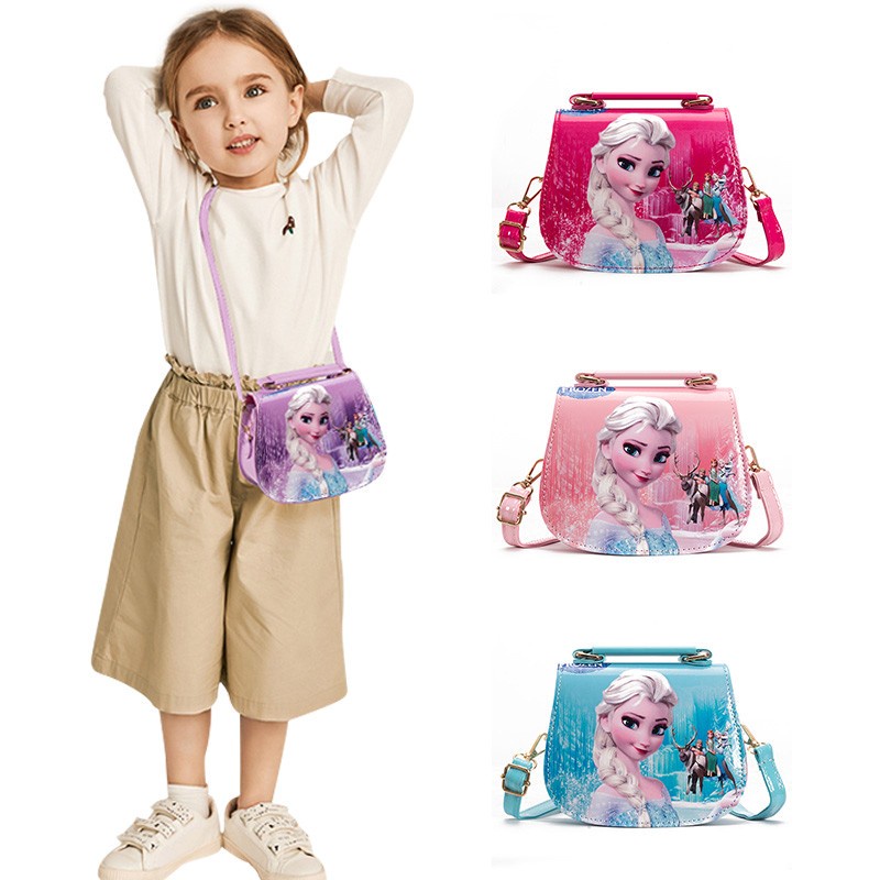 Elsa Sling Bag for Kids Girl Disney Frozen Princess Sling Bag Elsa ...
