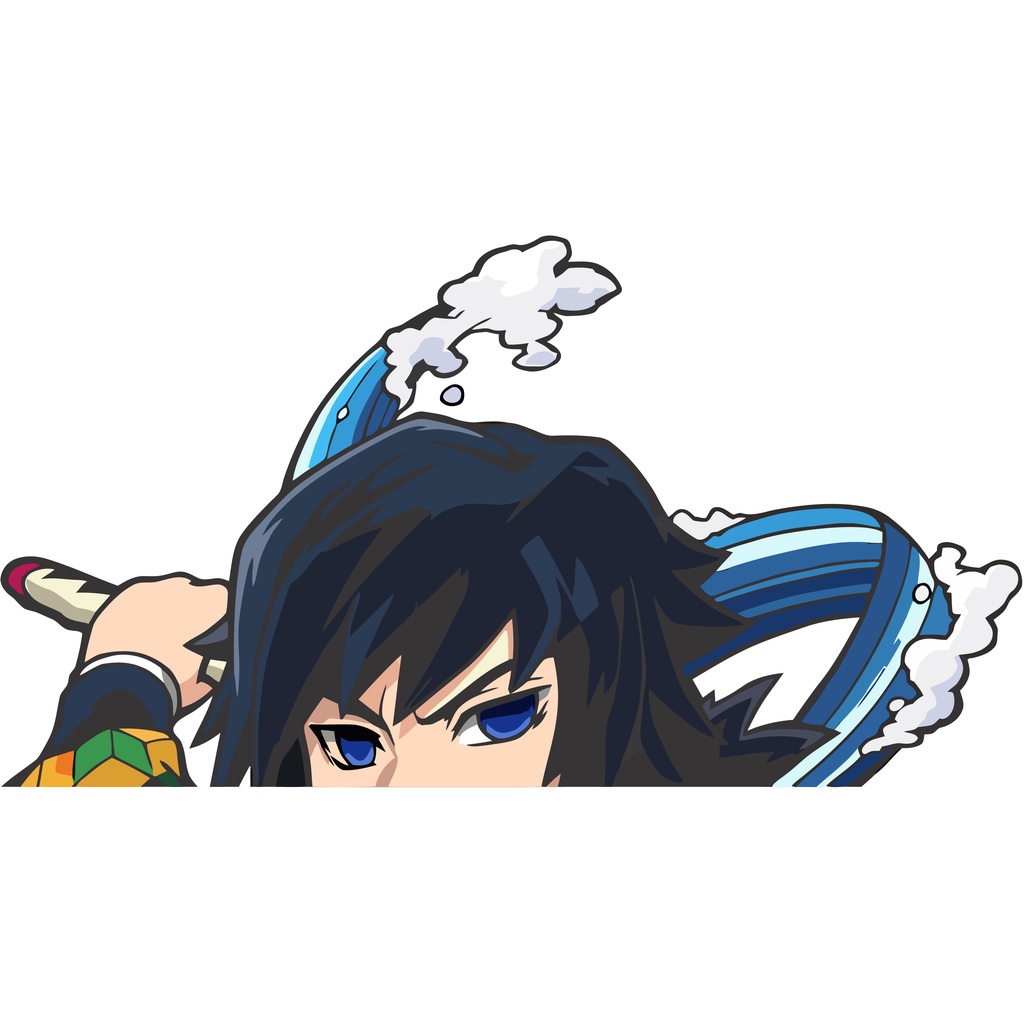 Demon Slayer Anime Peeker Sticker | Vinyl High Quality Sticker ...