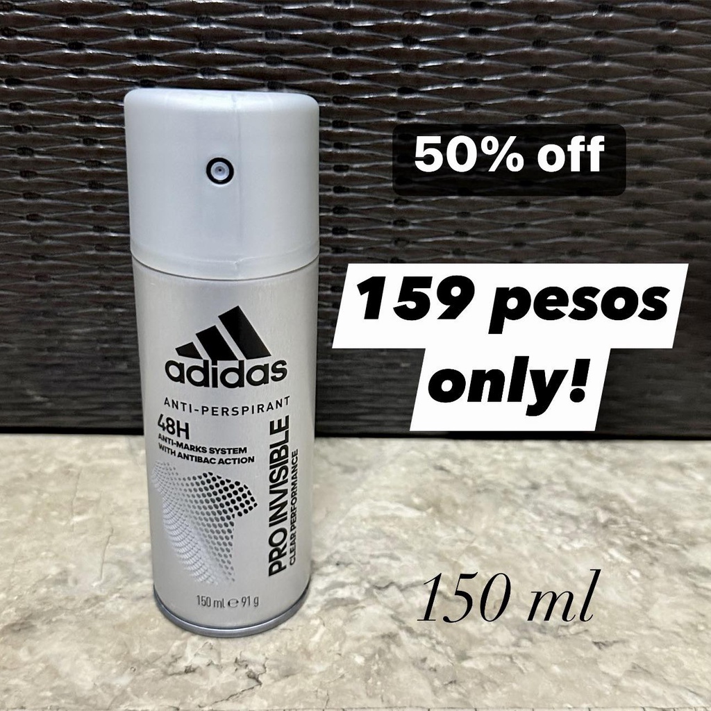 Adidas Pro Invisible Deo Spray 150mL | Shopee Philippines
