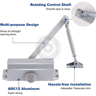 Automatic Door Closer Pneumatic Door Closer Hydraulic Spring Door Lock ...