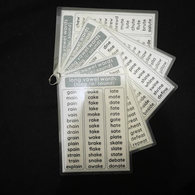 CVC flipbook, vowel words flip cards Laminated | Shopee Philippines