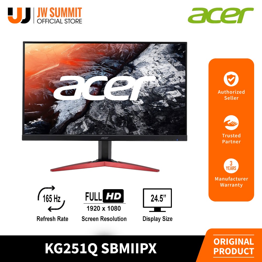 Acer KG251Q SBMIIPX 24.5" FHD 1920x1080 VA Technology 1ms 165Hz ...