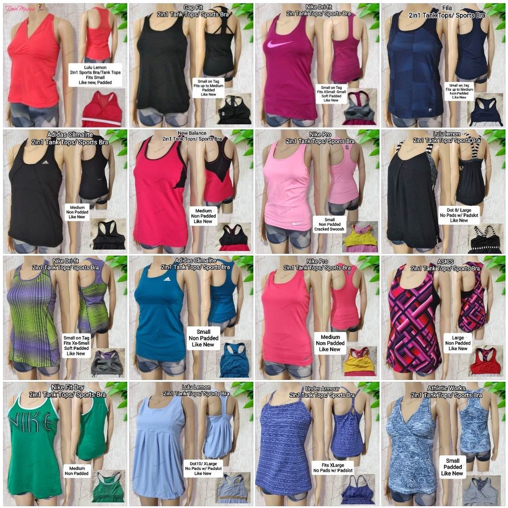 Workout Sando / tank tops / Preloved | Shopee Philippines
