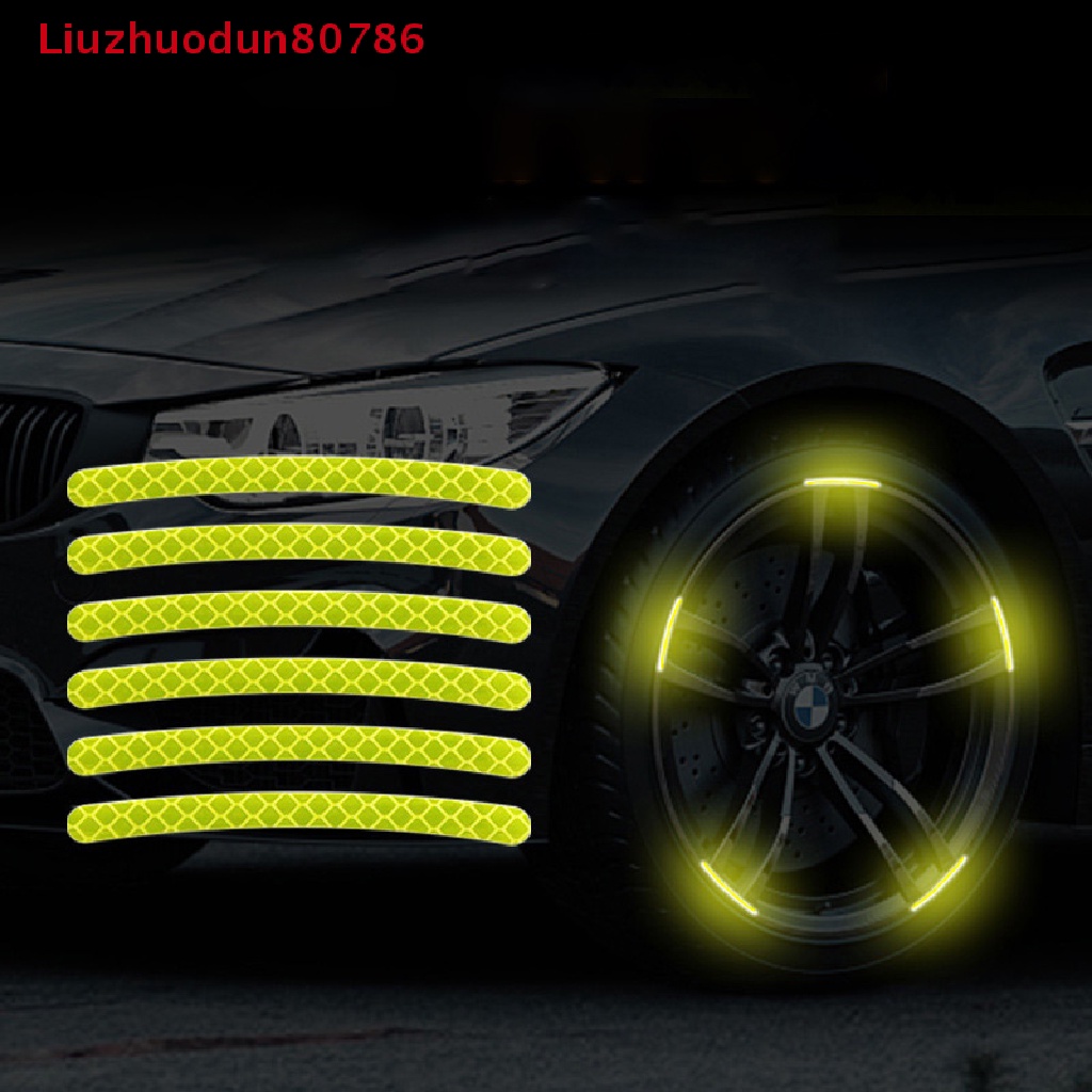 Liuzhuodun80786 20pcs Car Tire Hub Reflective Strips Stickers Car ...
