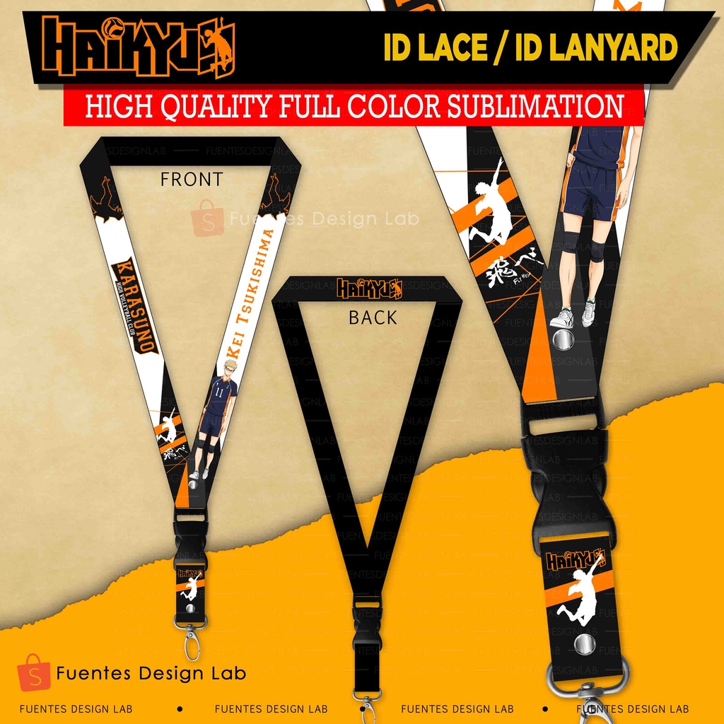 HAIKYU!! ID Lace | HAIKYU!! LANYARD | KARASUNO ID Lace | KARASUNO ...