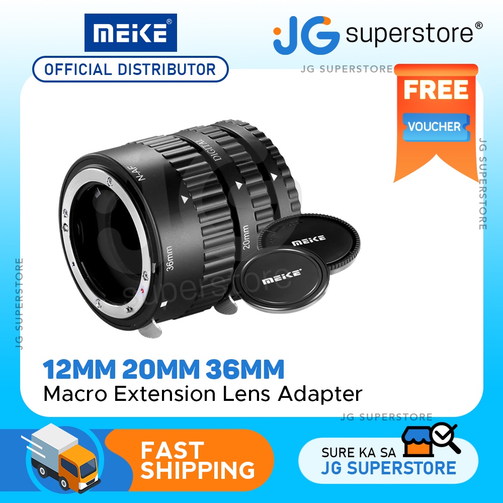 Meike MK-N-AF1-BL Macro Extension Tube Set Ring for F mount DSLR 36mm ...