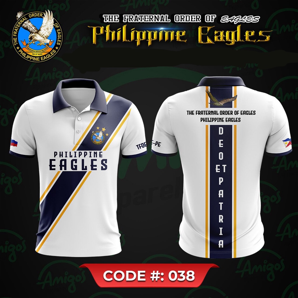 Philippine Eagles Polo Shirt Code#038 | Shopee Philippines
