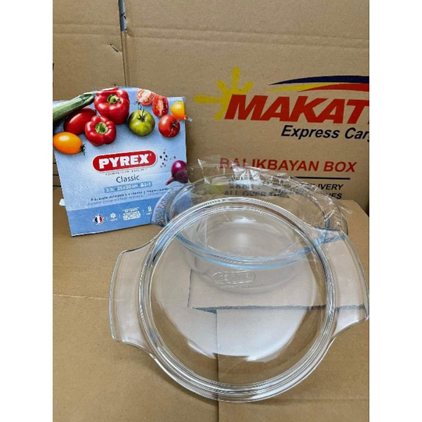 Pyrex Classic Easy Grip Glass Round Casserole High Resistance | Shopee ...