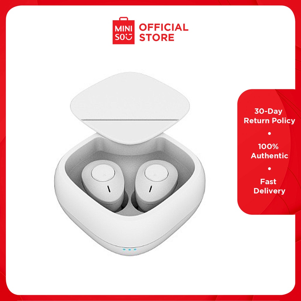 MINISO Minisounds Wireless Earphones M1 (White) | Shopee Philippines