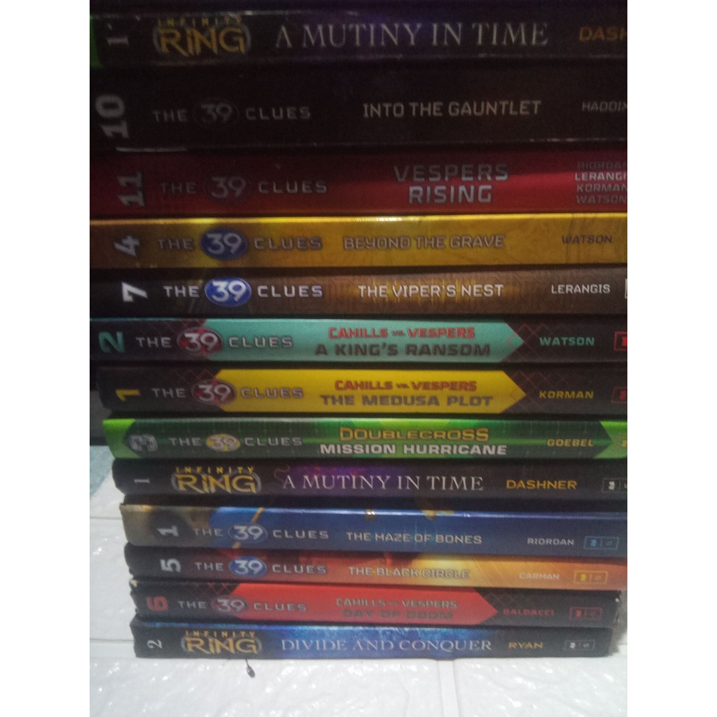 The 39 Clues and Infinity Ring Book Collection | Shopee Philippines