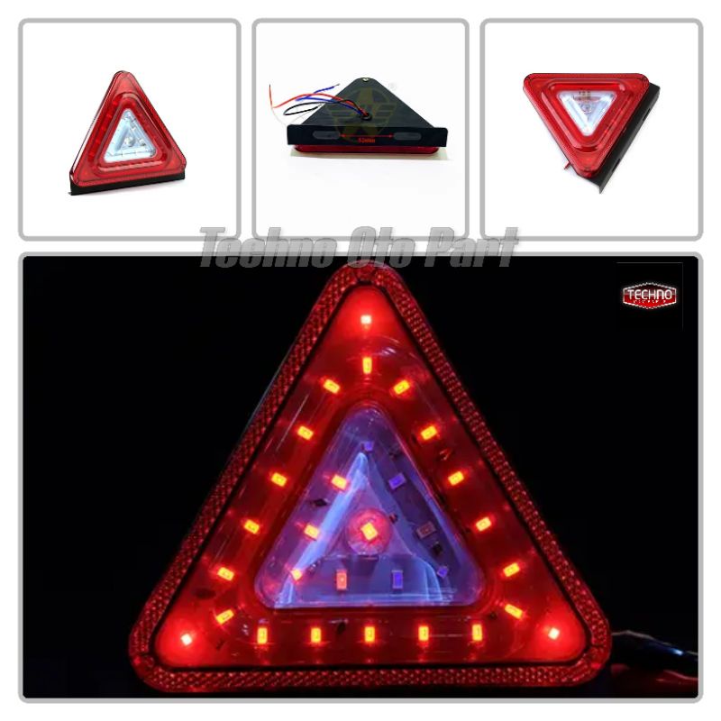 F1 Emergency Led Stop Light for Tailgate Triangle Model 24v RGB ...