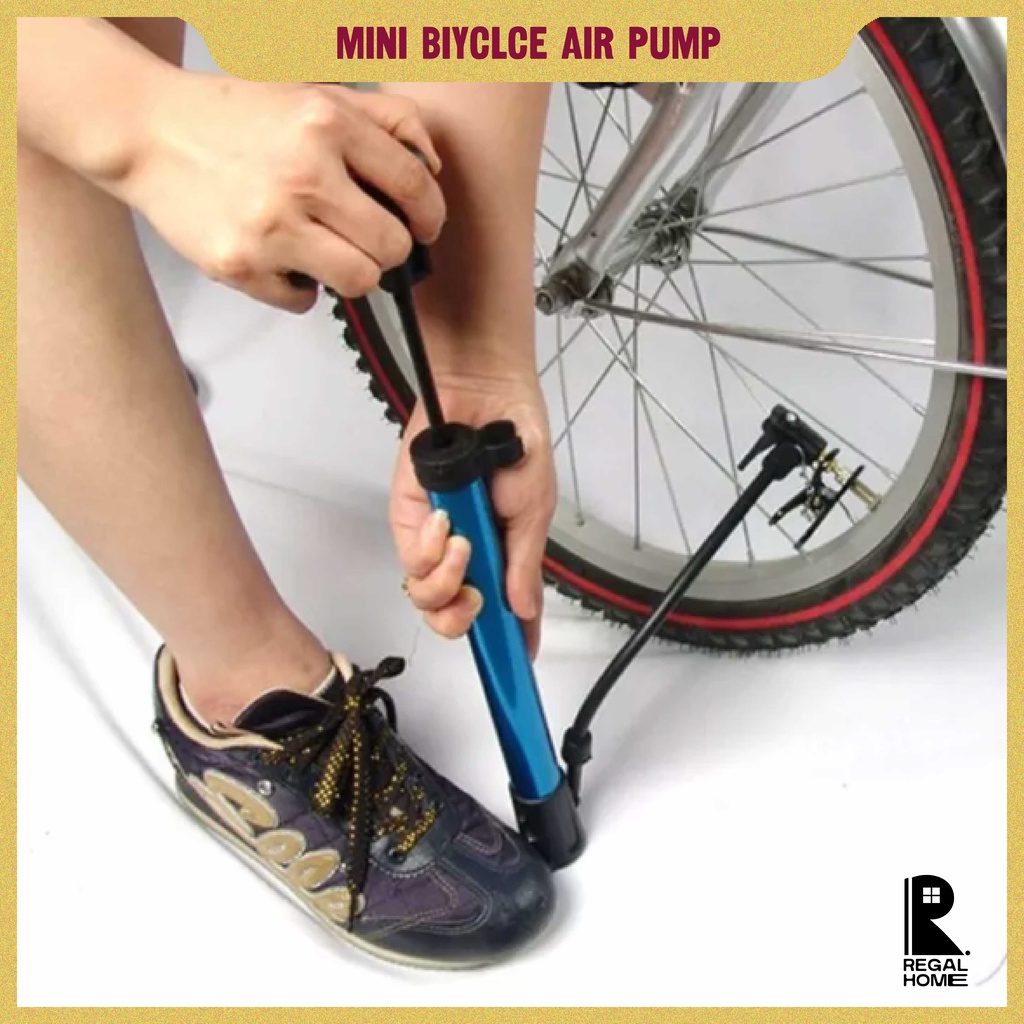 Small Portable Bicycle Bike Tire Ball Hand Air Pump Inflator Air pump ...