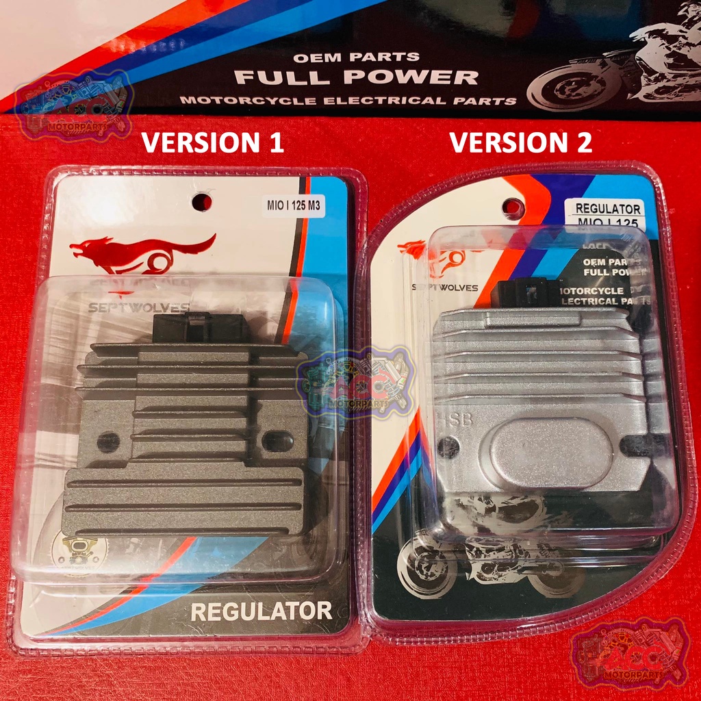 ACC Motorparts Rectifier Regulator for Yamaha Mio 125, Mio i 125, Mio-3 ...