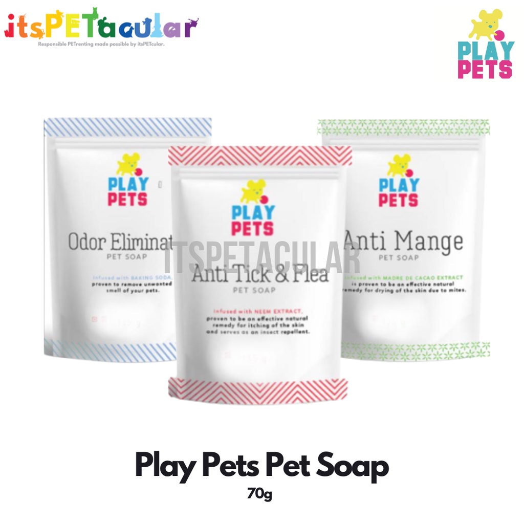 Play Pets Premium Pet Soap 70g (For Dogs and Cats) | Shopee Philippines