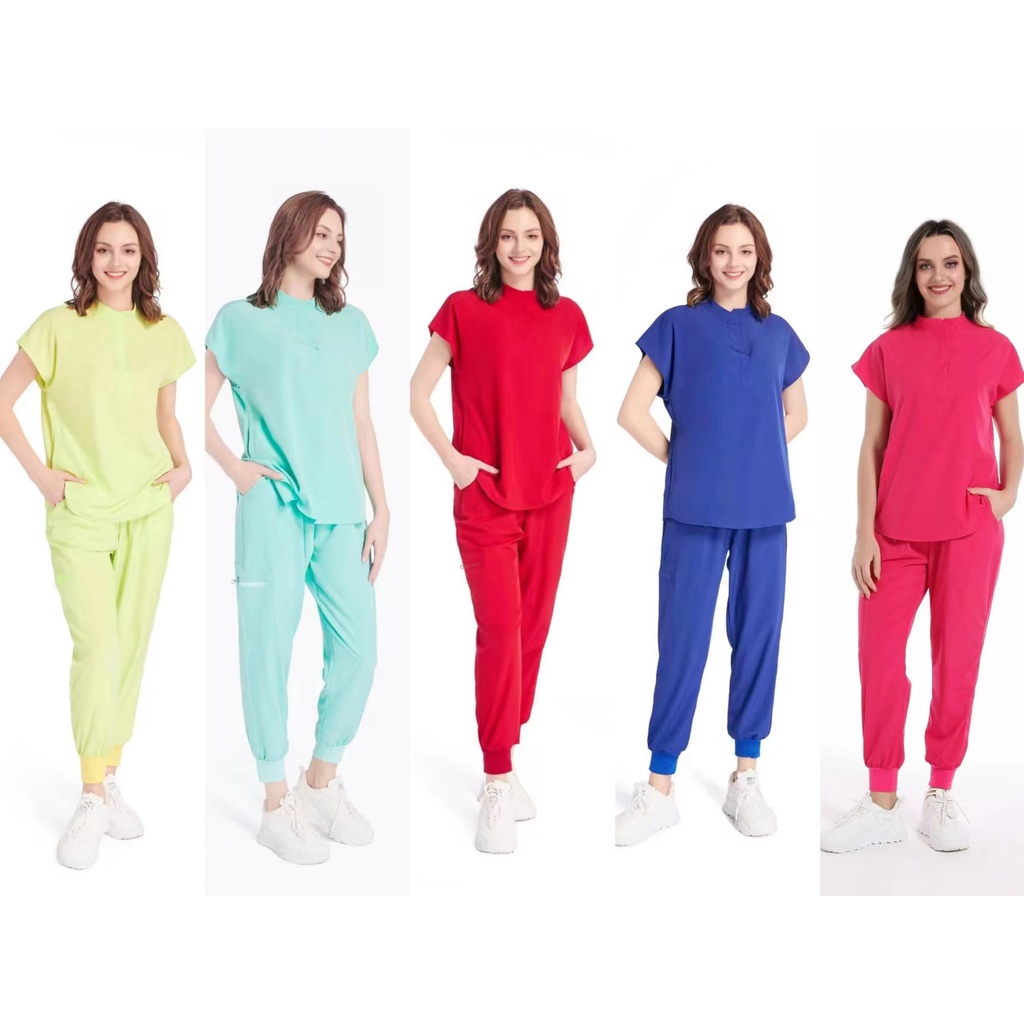 Scrub suit nurse medical beauty suit elastic quick drying oral and ...