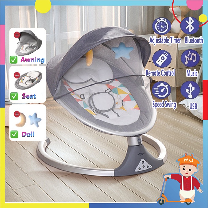 【Free Shipping】Baby Rocker Swing Chair Electric Net Music Rocking for ...