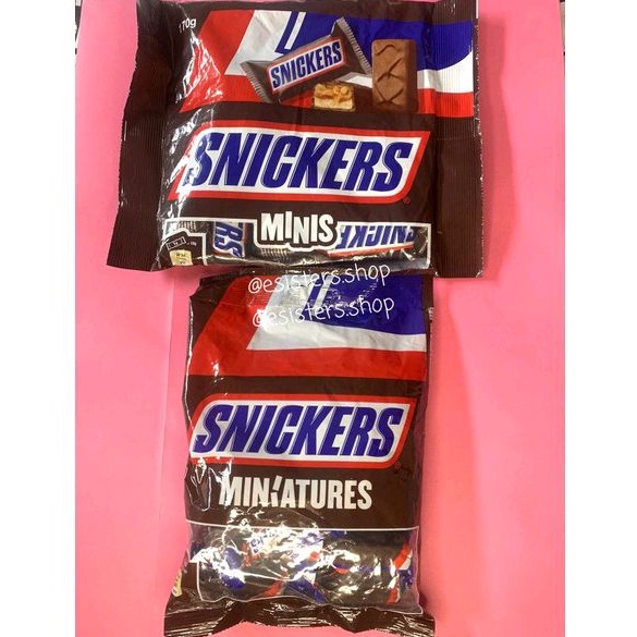 Snickers MINIS Miniature CHOCOLATE / Imported Snickers CHOCOLATE ...