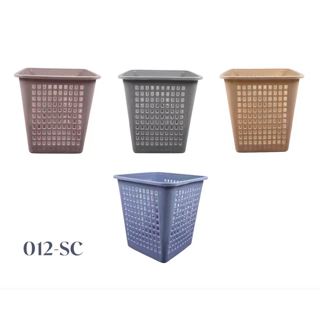 012SC Basket SQ Pastel Color Plastic Basket Small Basket | Shopee ...