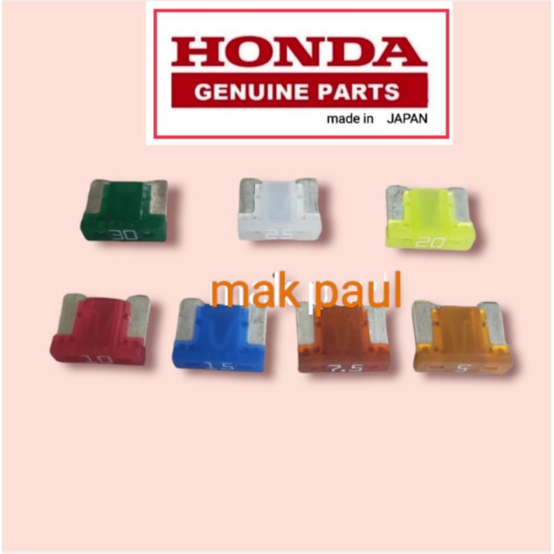 ORIGINAL mini micro PCX N.MAX VARIO SCUPY BEAT ETC fuse | Shopee ...