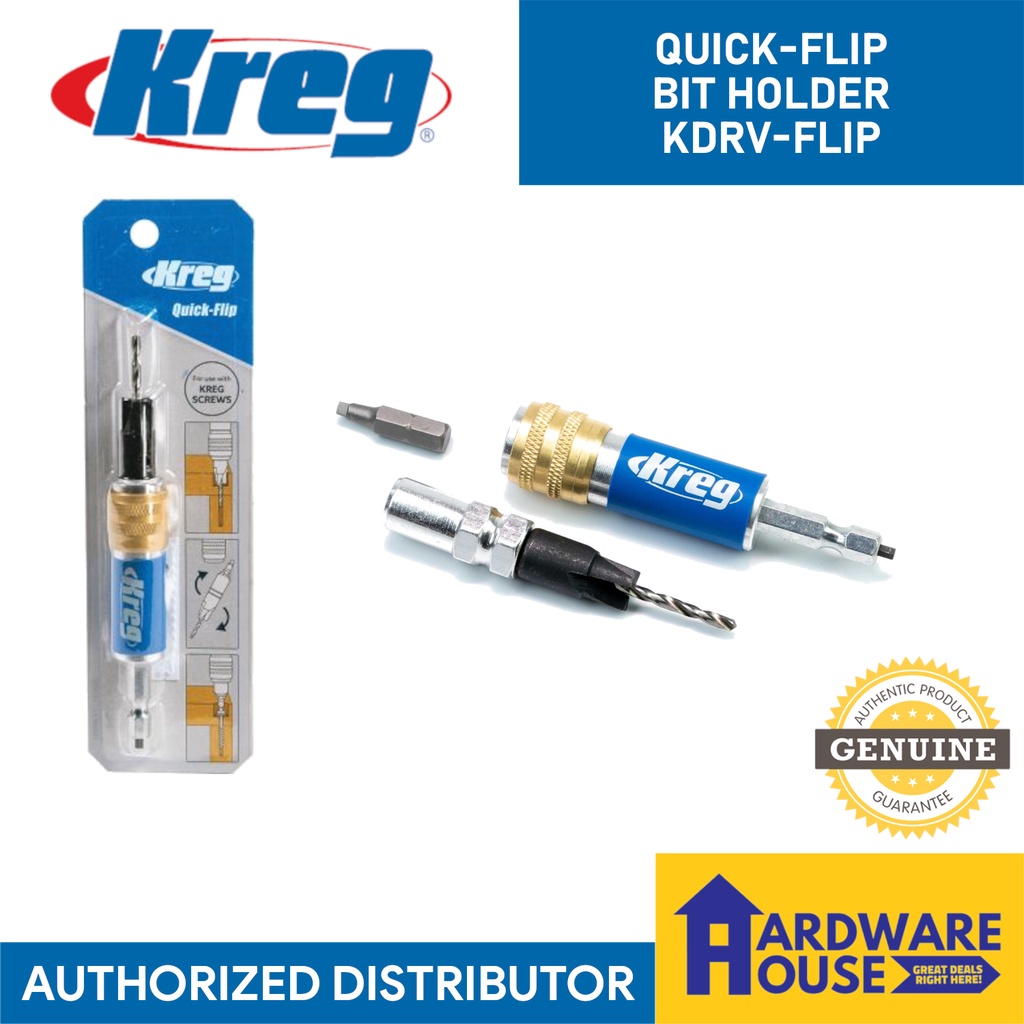 ORIGINAL KREG Impact Bit Holders / 90 Degree Pocket Hole Driver / Quick ...