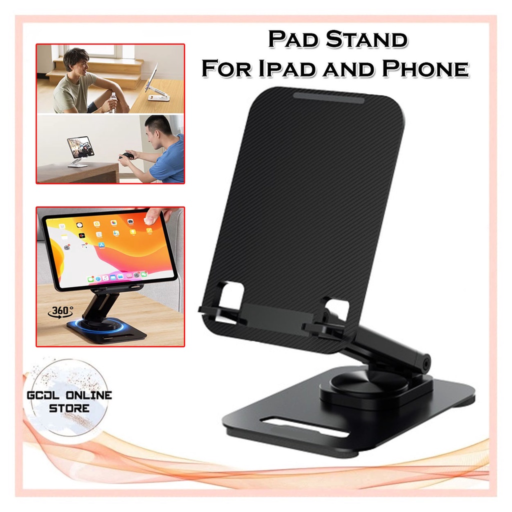 Foldable Phone Stand 360 Degree Axis Rotation Steady Desktop Holder for ...