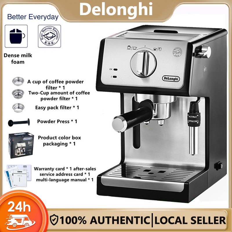 [1 year warranty] DeLonghi ECP 35.31 Coffee Machine Semi-automatic Espresso Coffee Maker ...