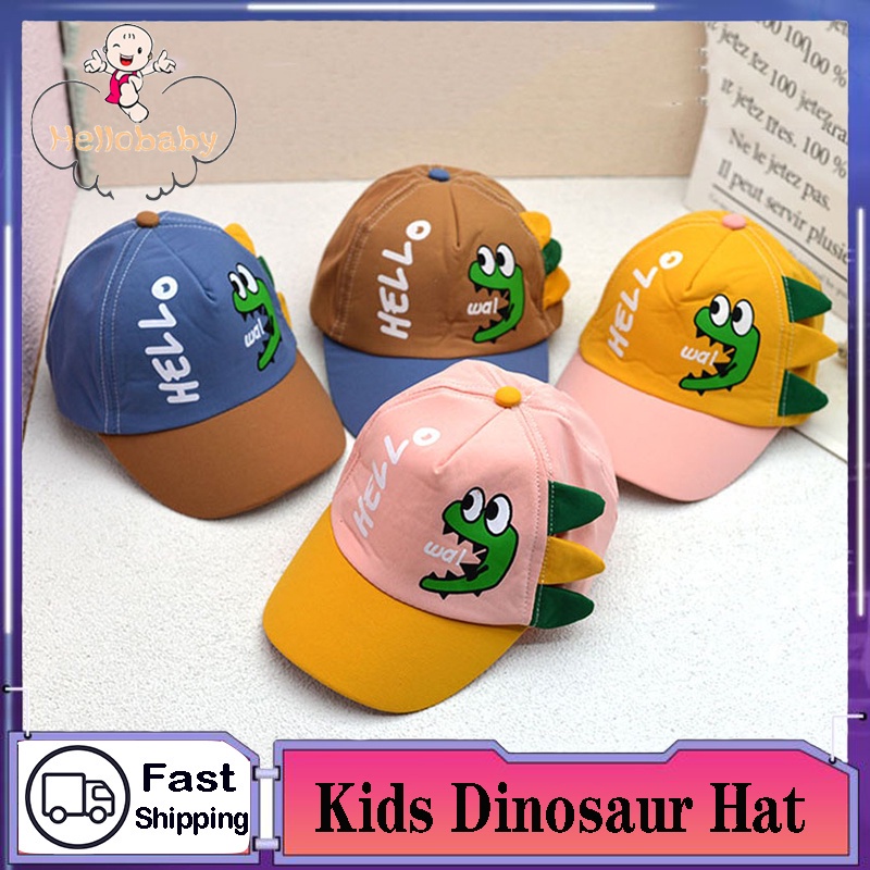 【COD】Kids Baseball Caps Cartoon Dinosaur Boys Girl Sun Hat Outdoor ...