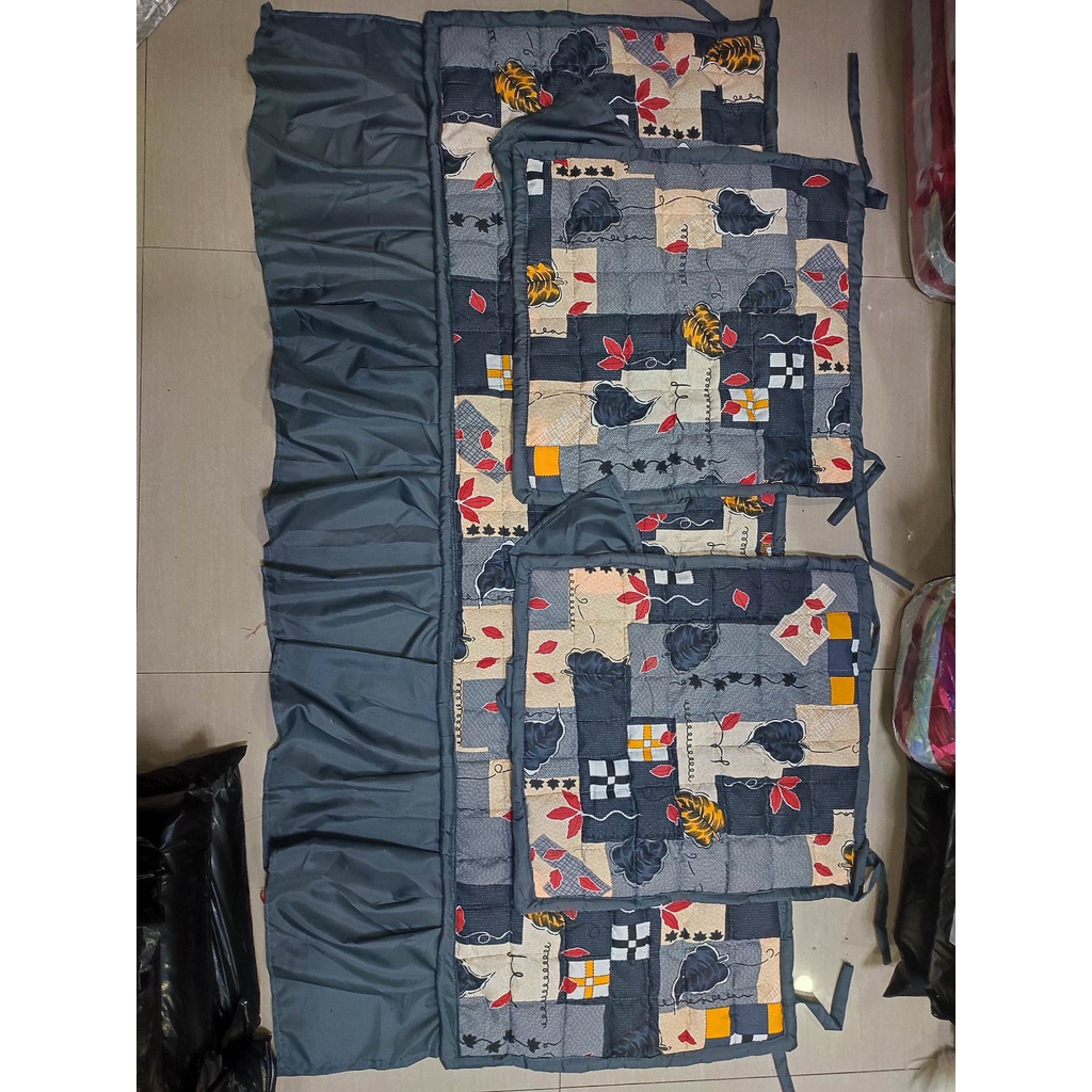 Sofa Cover/Sofa Mat With LACE 3in1 (20 designs) makapal | Shopee ...