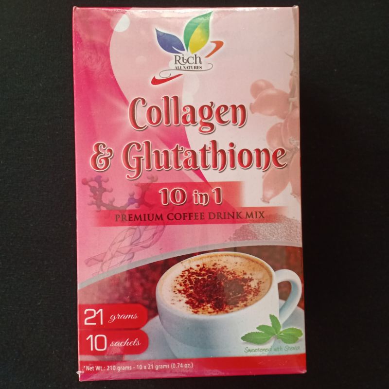 collagen glutathione coffee 1 box 10 pcs. | Shopee Philippines