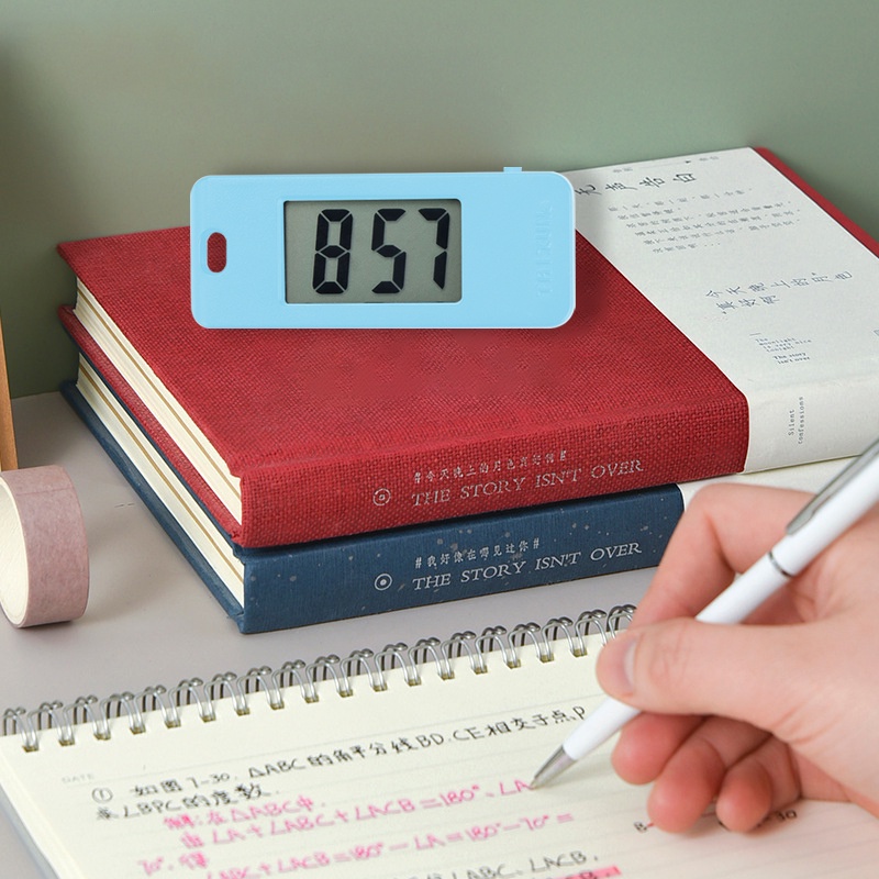 Mini Portable Silent ABS Digital Electronic Clock Student Exam Study ...