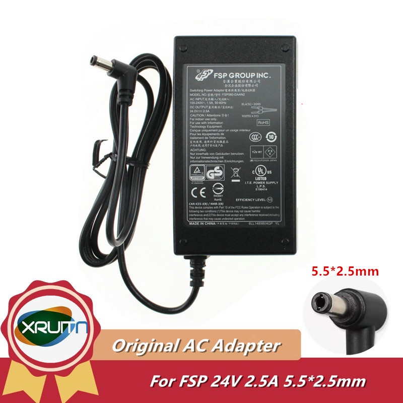 Genuine FSP Switching Power Adapter 24V 2.5A 60W 5.5*2.5mm Printer ...