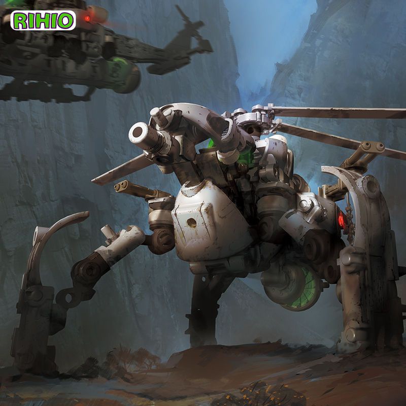 [BTF]RIHIO infinite far-reaching series toys 1:60 ratio MM010 Dragonfly helicopter state-created ...