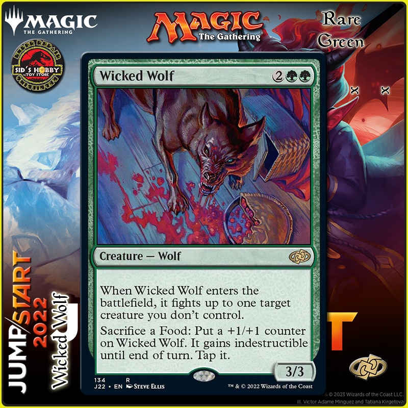 Wicked Wolf x x Jumpstart 2022 Green Rare J22 MTG | Shopee Philippines
