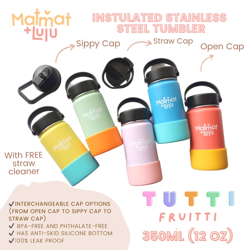 Matmat Lulu Tutti Fruiti Double-wall Insulated Stainless Steel Tumbler ...