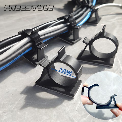 25MM Larger Self-Adhesive Adjustable Cable Clips Cable Management ...