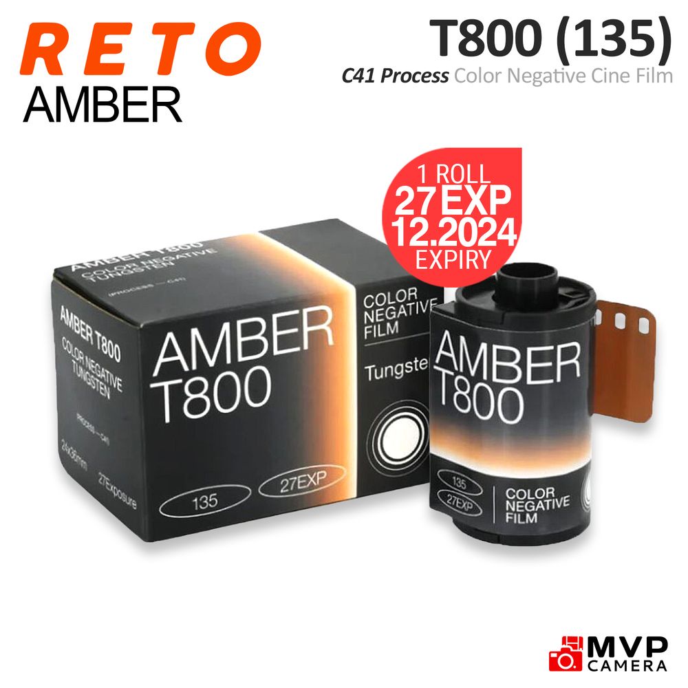 RETO AMBER T800 135 35mm Motion Picture Negative Film REPACK 27 ...