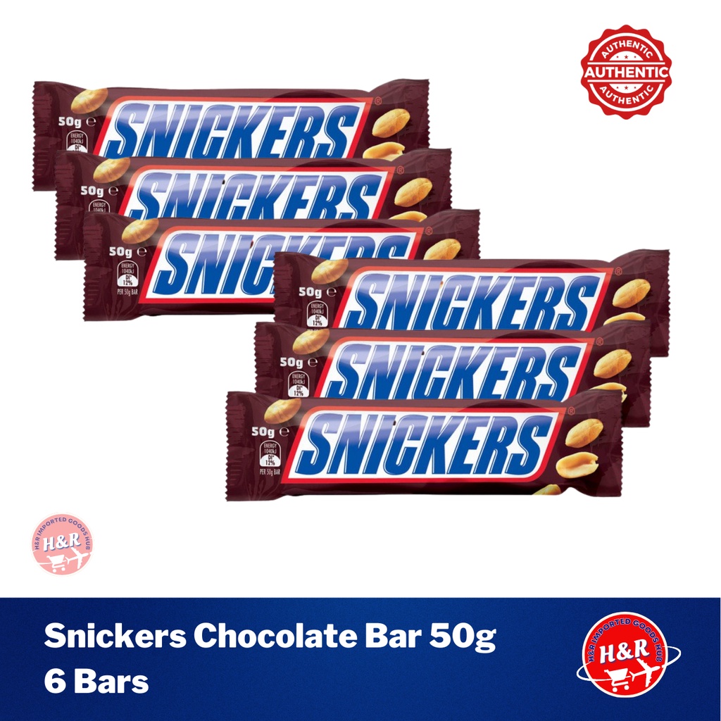 SNICKERS 6 Pcs Chocolate Candy Bar | Shopee Philippines