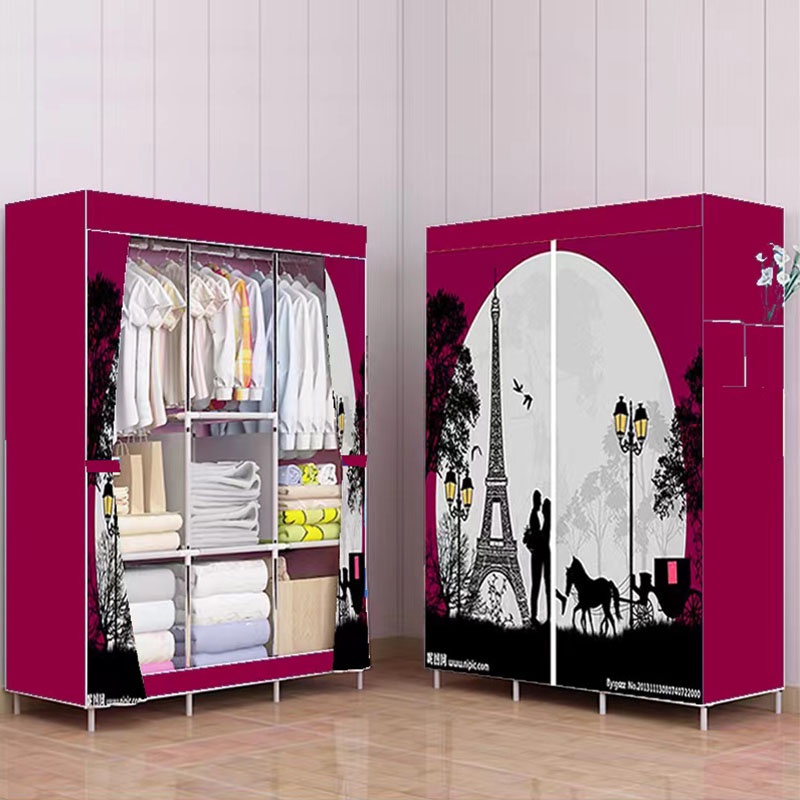 Fashionable 3D Big Size Wardrobe Clothes Storage Zipper Wardrobe ...