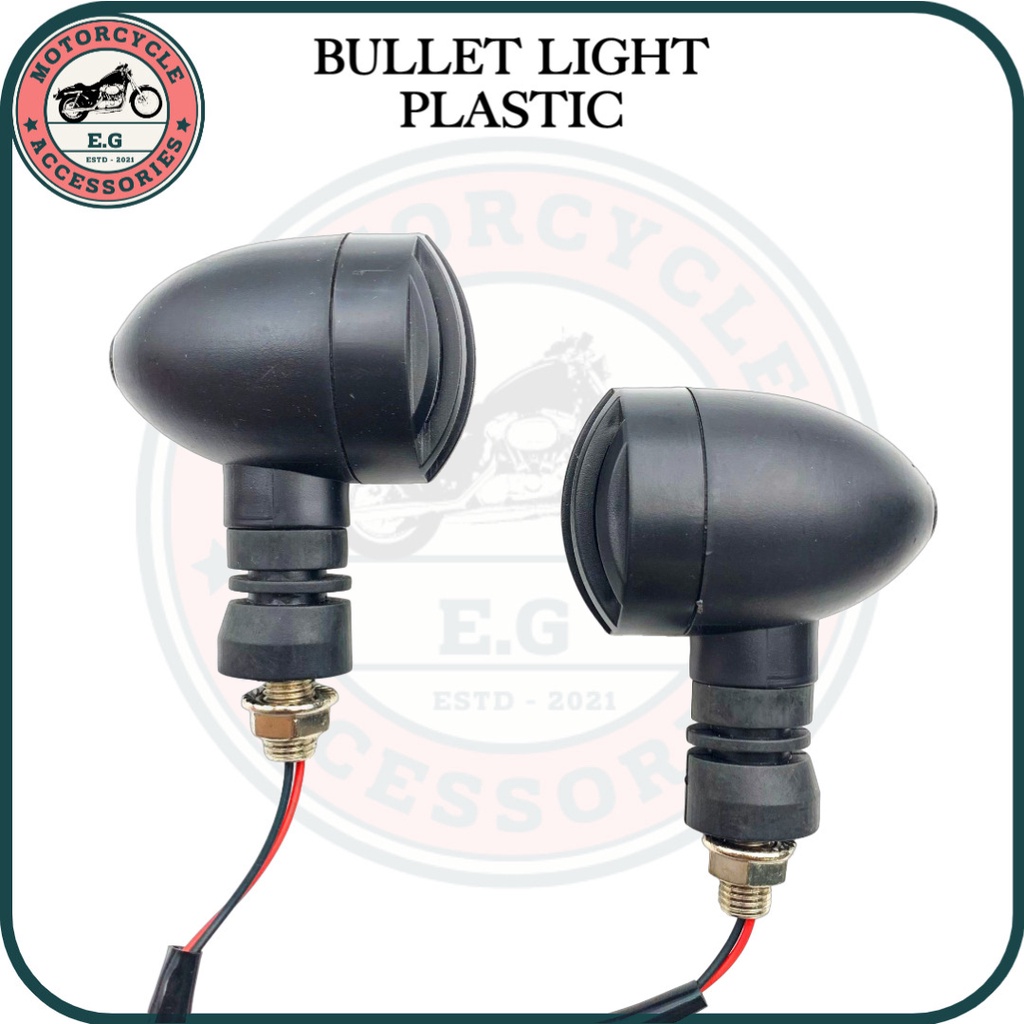 E.G Motorcycle Lazx One Pair Fancy Indicator Bullet Plastic For ...