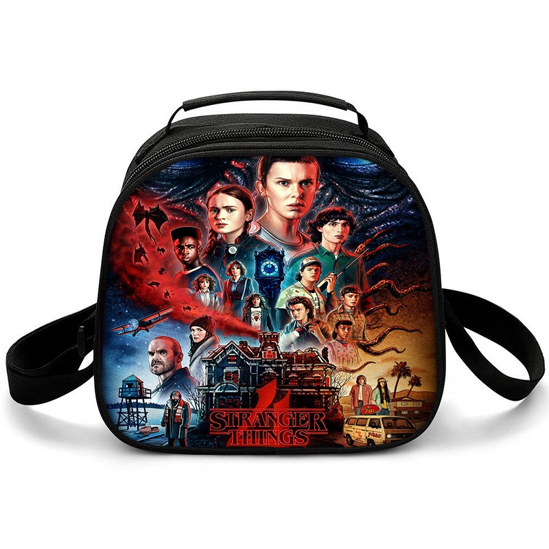 Stranger Things Lunch Bag Children's Diagonal Insulation Cartoon Anime ...