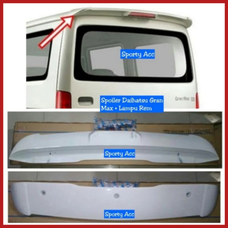 Gran Max Car Wing Spoiler + Brake Light | Shopee Philippines